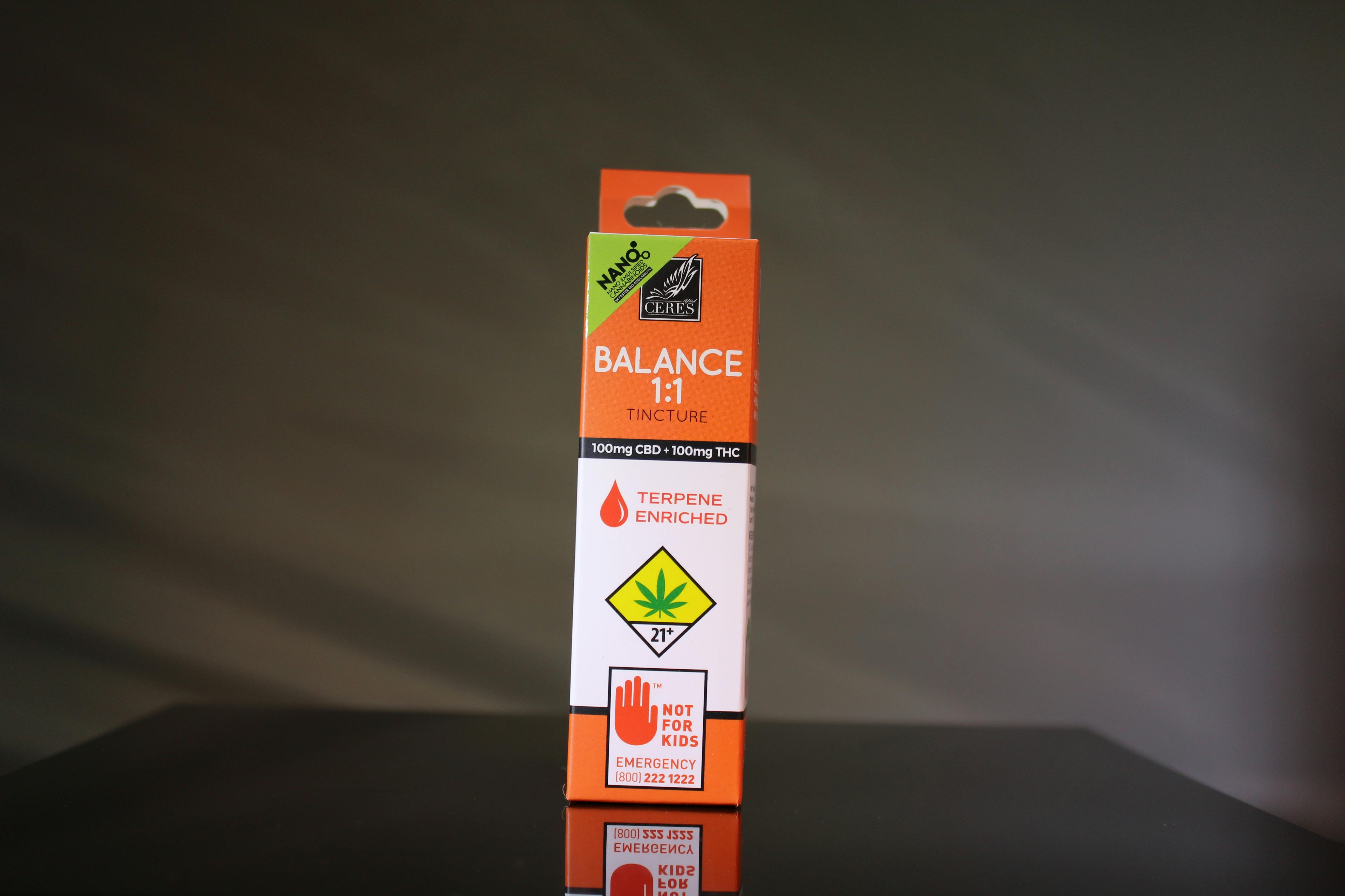 Ceres Garden: 1:1 Balance Tincture 200mg | Leafly