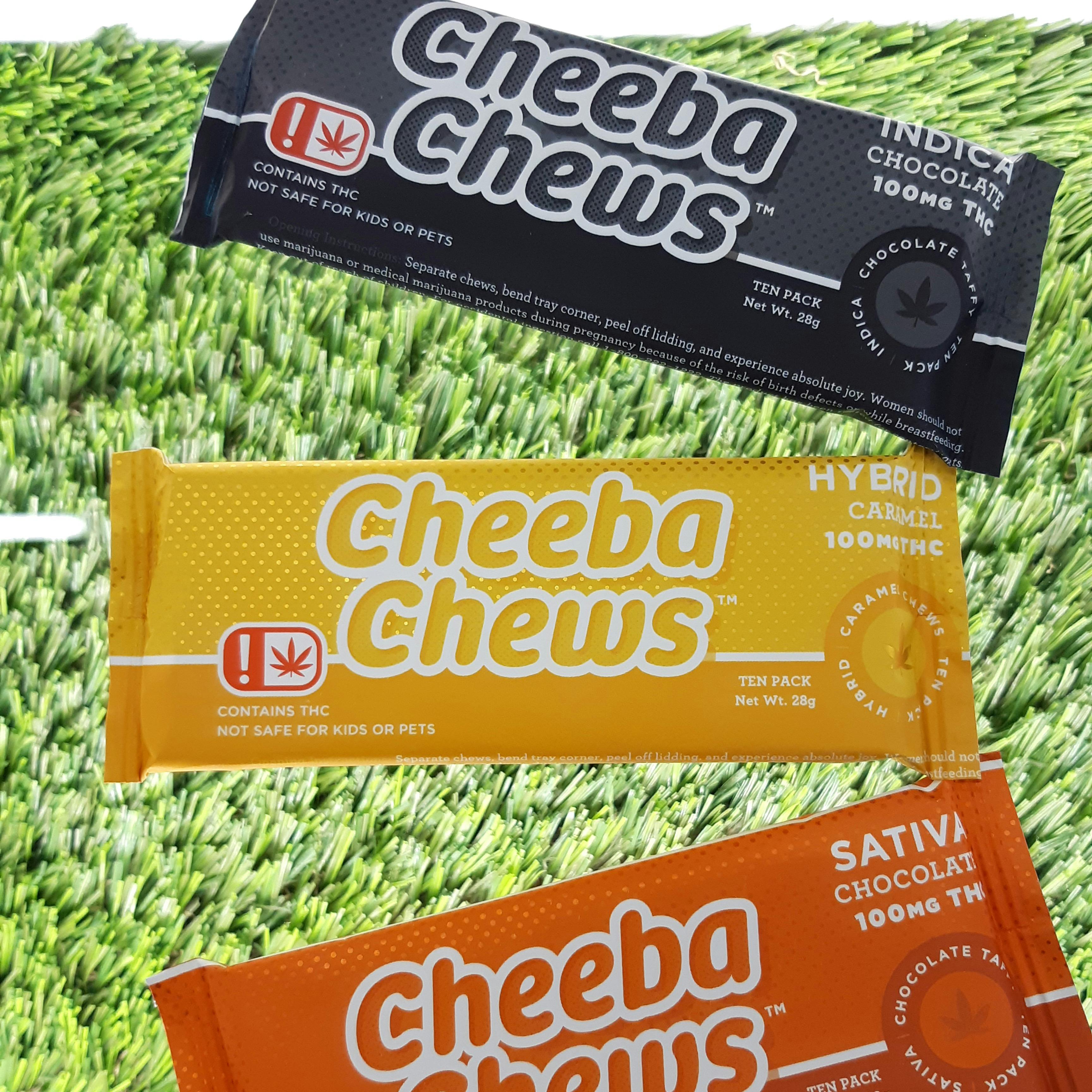 Cheeba Chews: Indica Chocolate Cheeba Chews 100mg 10-Pack | Leafly