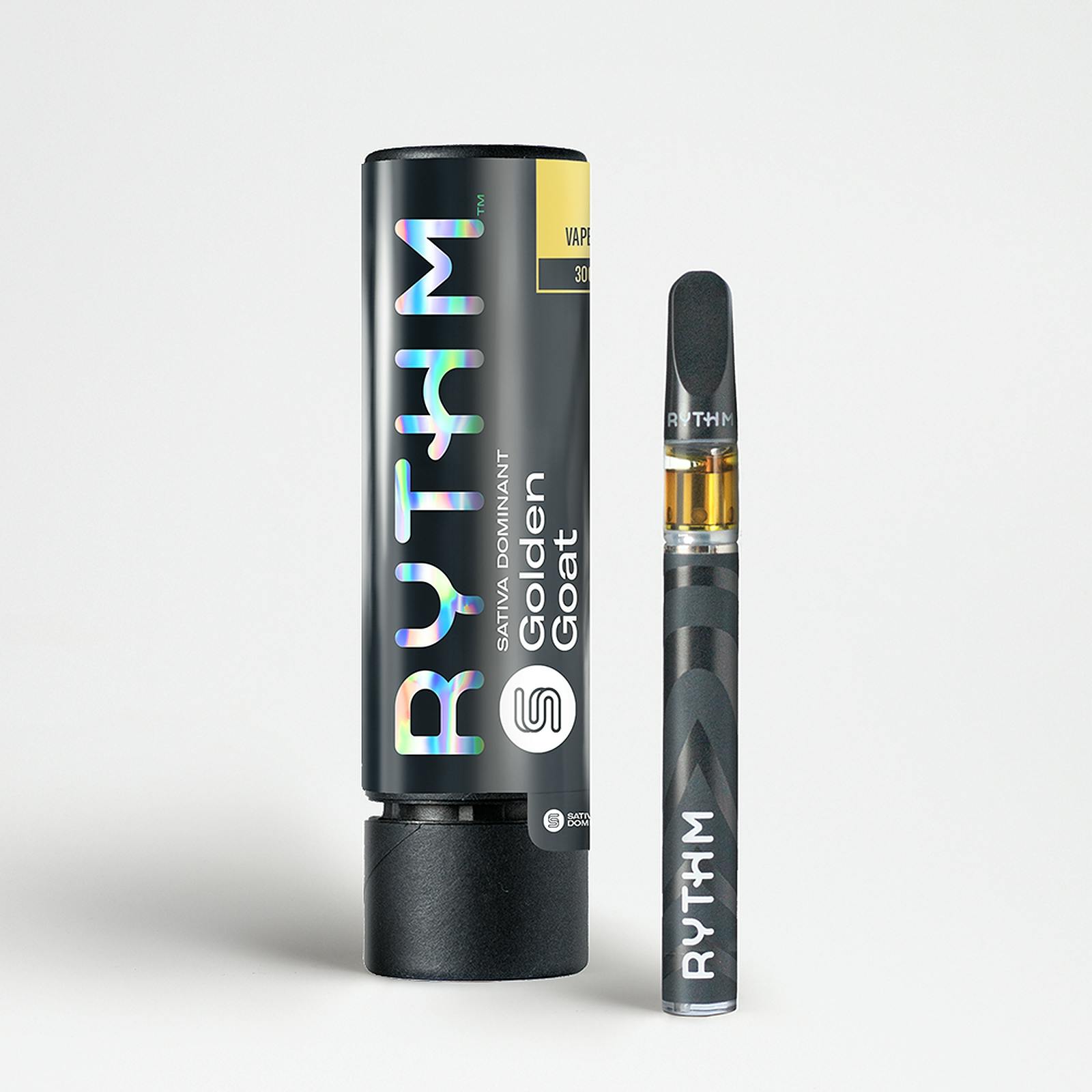 Rythm Rythm Sativa Dominant Ready To Use Vape Pen Golden Goat 300mg