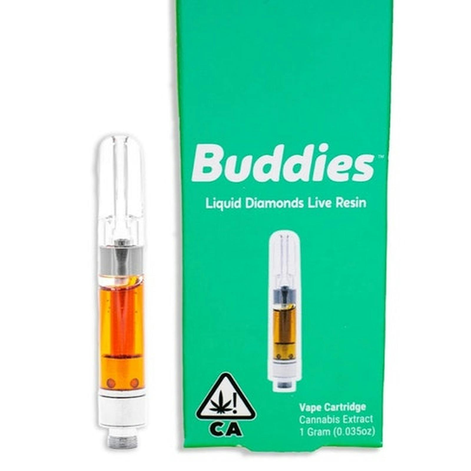 Buddies Brand: Kush Cake Liquid Diamonds™ Live Resin Cartridge 1g | Leafly