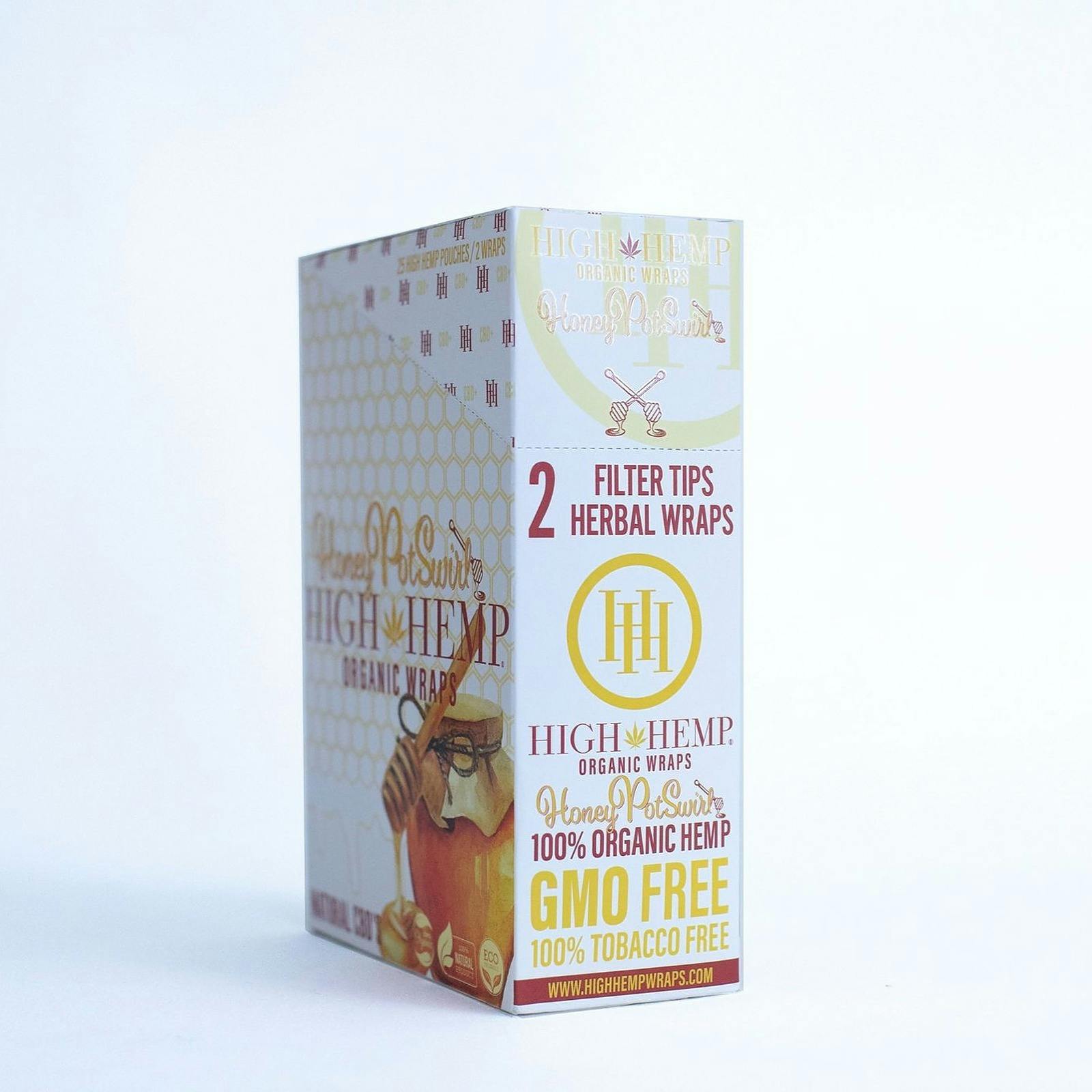 High Hemp Wraps: Organic Wraps Honey Pot Swirl 2-pack | Leafly