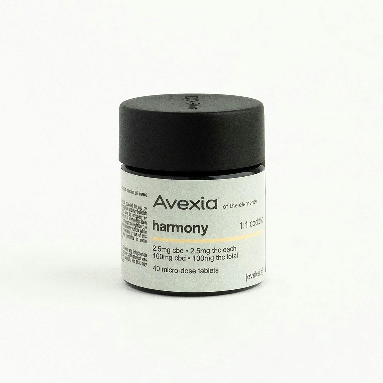 Avexia: Harmony 1:1 CBD:THC [40pk] (100mg CBD/100mg THC) | Leafly